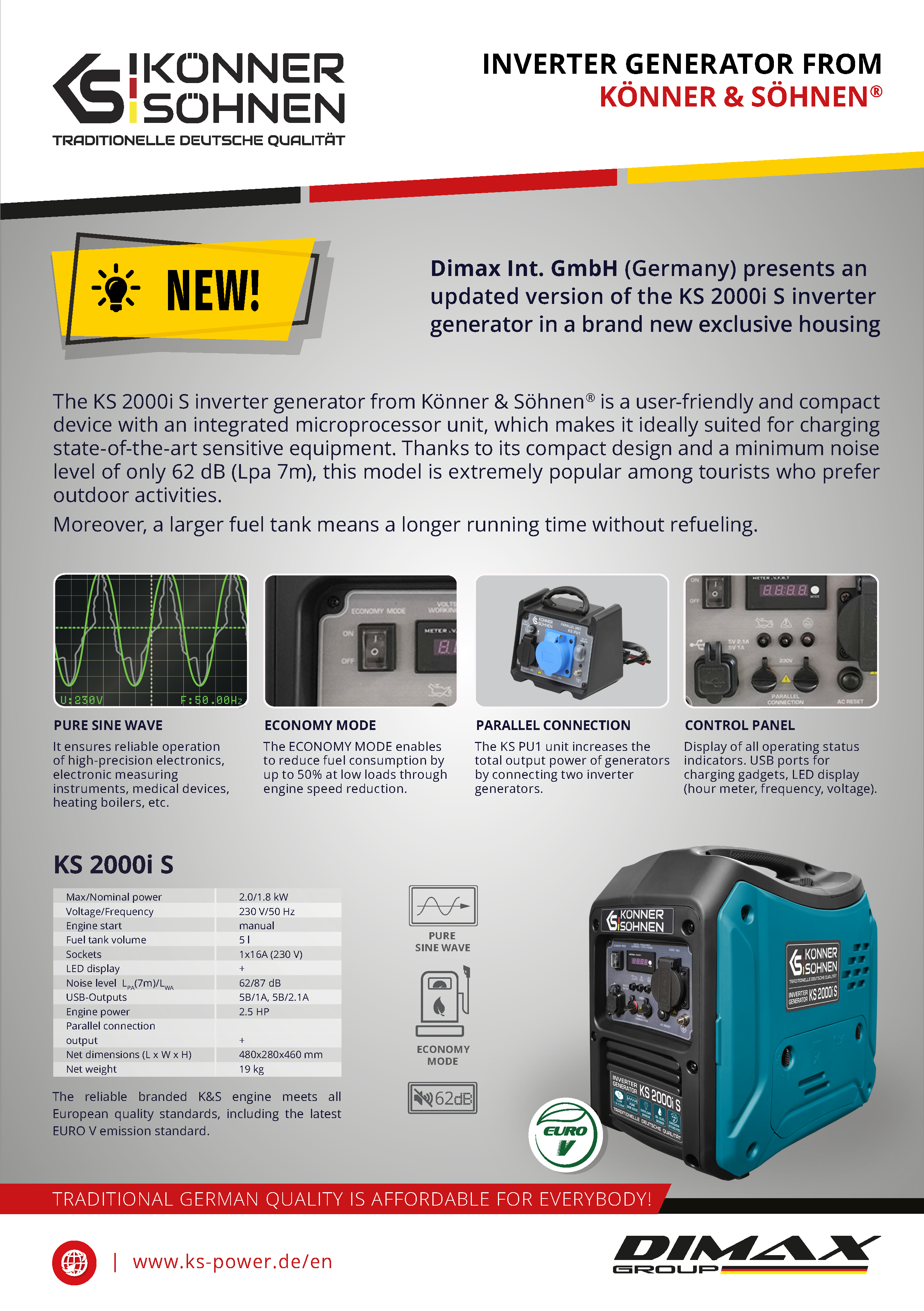 News Dimax presents an updated version of the KS 2000i S inverter ...